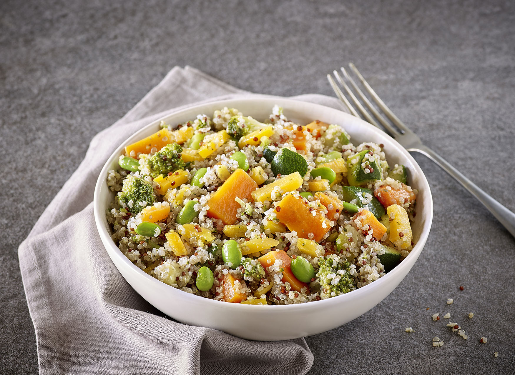Quinoa et légumes cuisinés EXPRESS - Eureden Foodservice